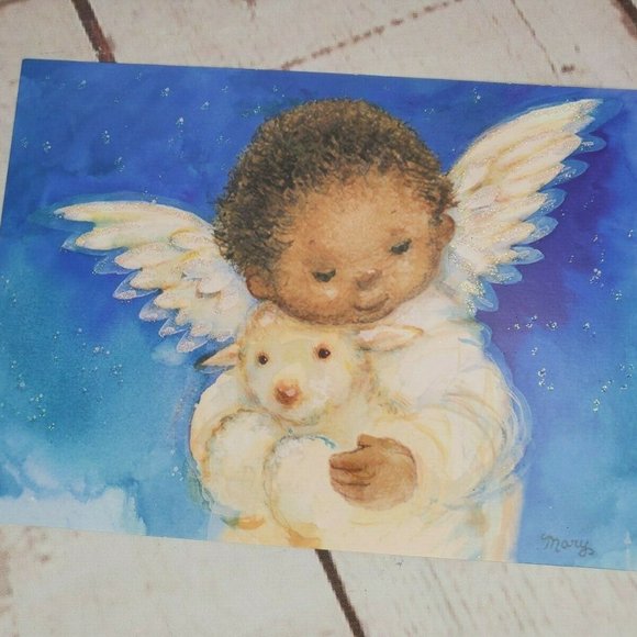 Hallmark | Accents | Mahogany Hallmark Angel Greeting Card | Poshmark
